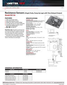 Liquid Level controls | Ametek NCC
